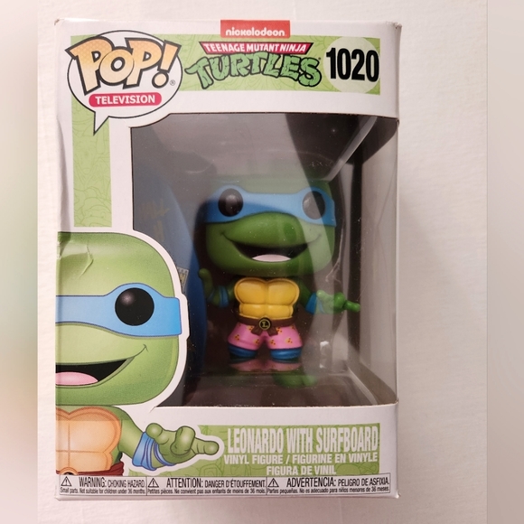 Funko | Toys | 3 Funko Leonardo With Surfboard Teenage Mutant Ninja ...